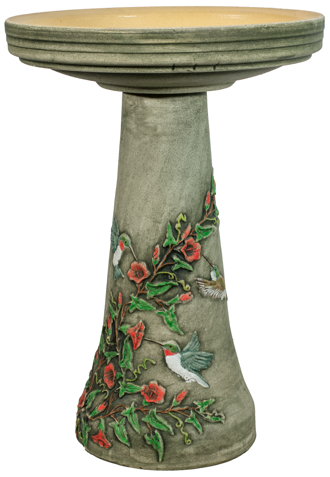 Handpainted Hummingbird Birdbath Set – BurleyPottery
